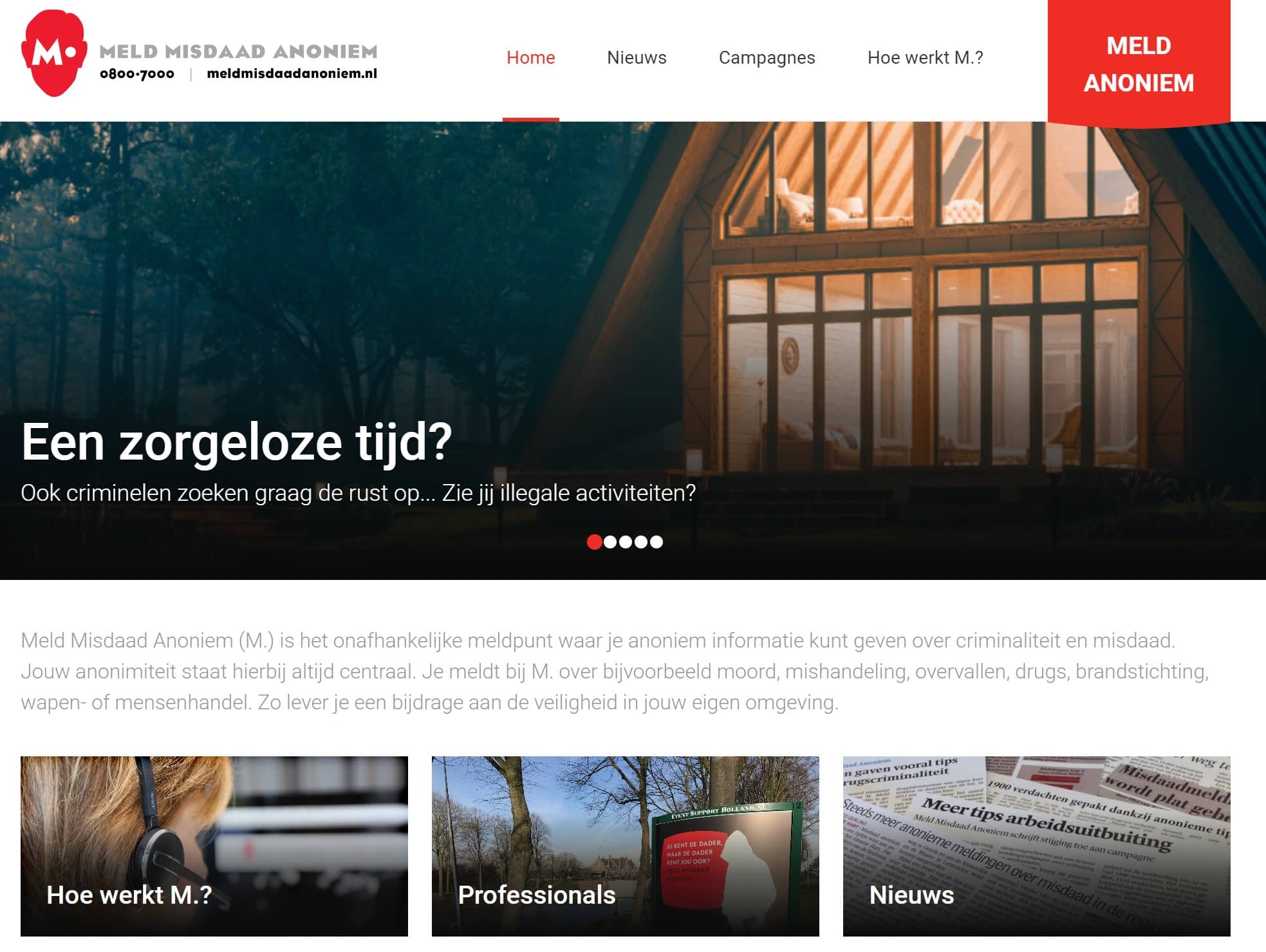 Meld Misdaad Anoniem; "De plek waar je onafhankelijk informatie kunt ...