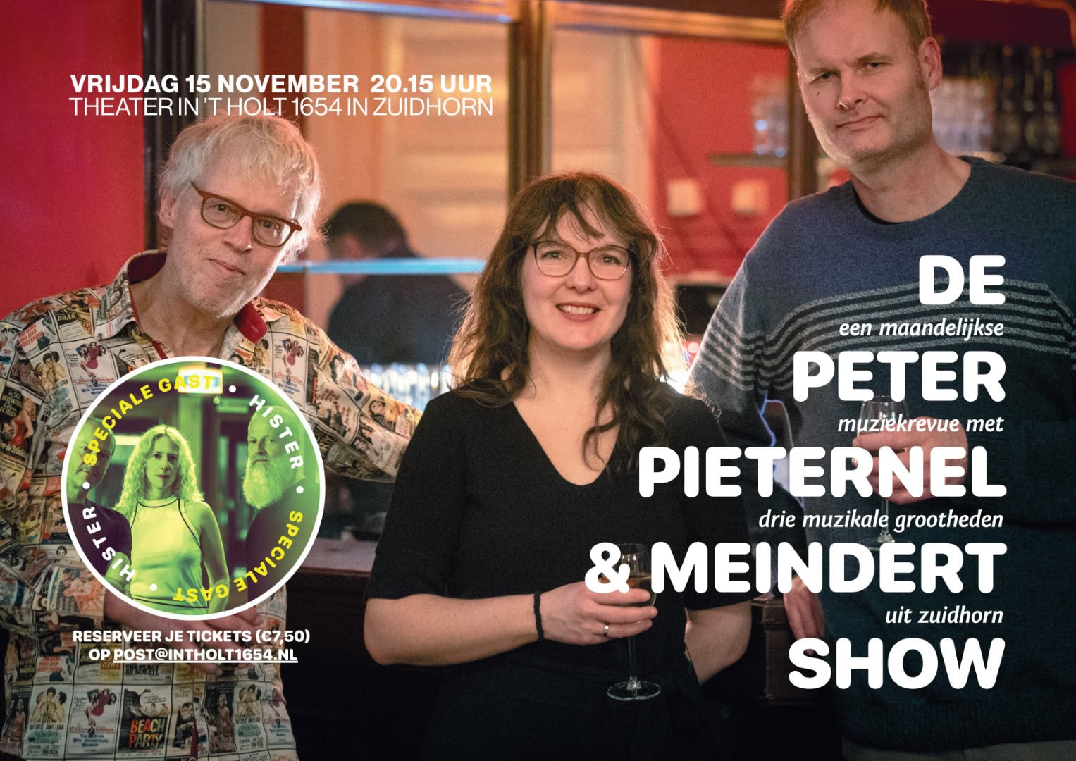 De Peter, Pieternel en Meindert show met HISTER | InfoLeek