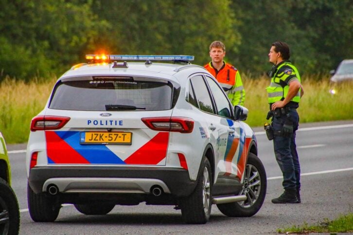 Auto afgesleept na aanrijding op A7 nabij afrit Leek | InfoLeek